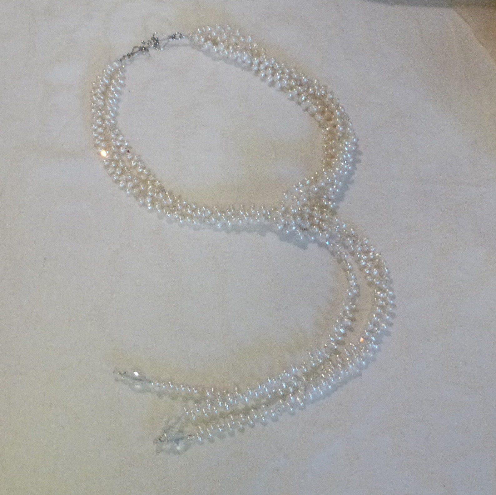 Natural Freshwater Pearl Long Lariat Necklace Etsy