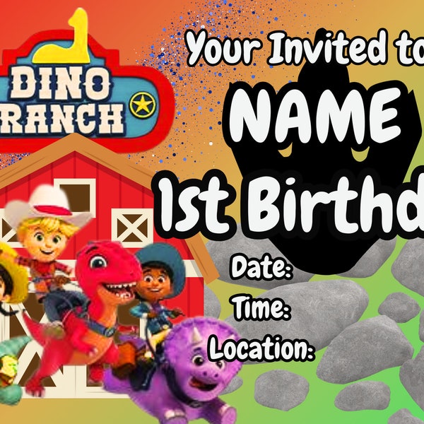 Dino Ranch Birthday Party - Etsy
