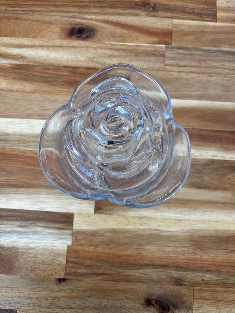 Rose Bud Lidded Candy Dish/vanity Dish - Etsy