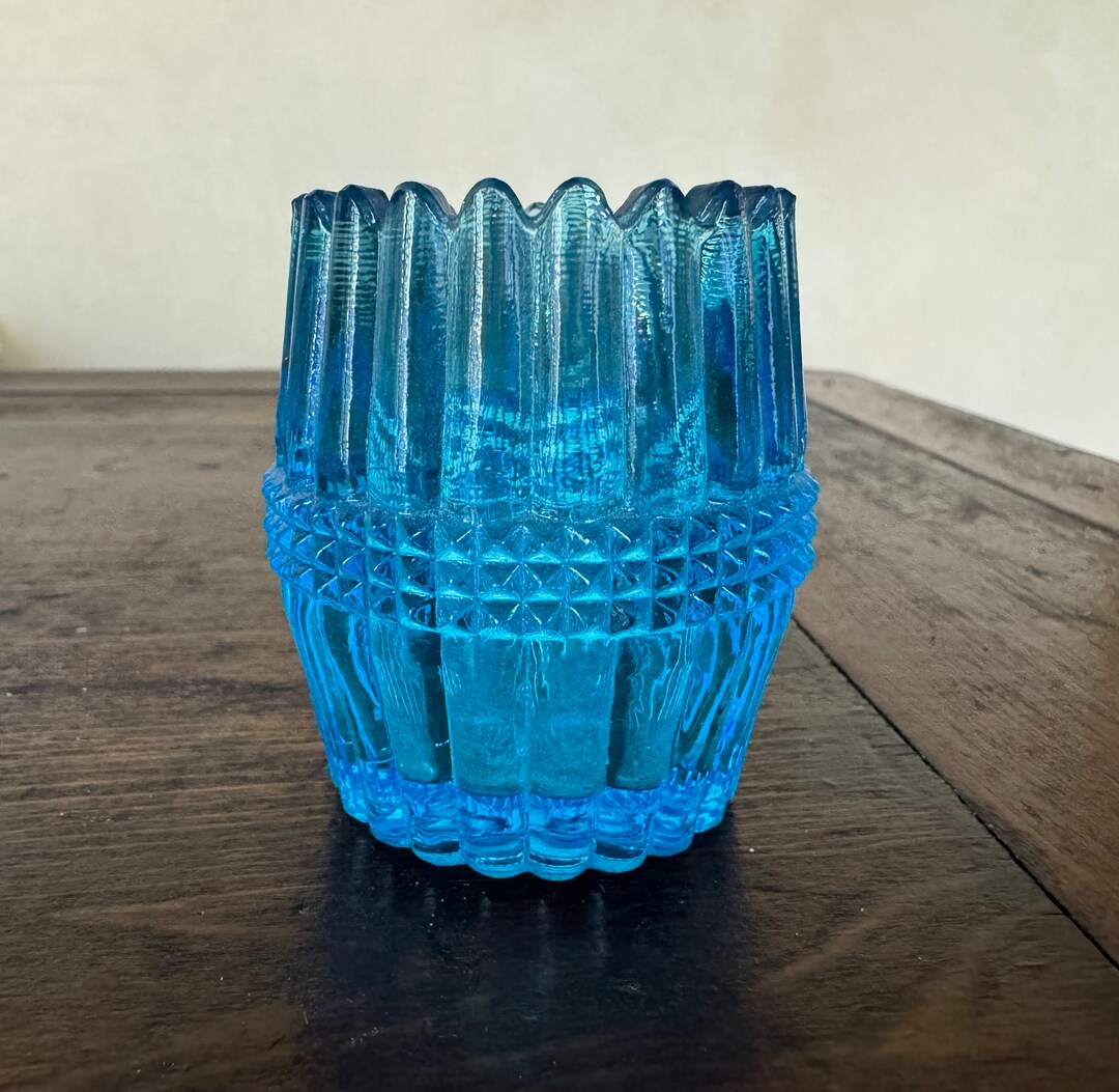 Vintage Bryce Higbee & Co Depression Glass Toothpick Holder Elegant ...