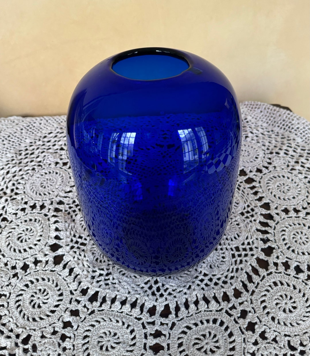 Beautiful Blenko Don Shepherd Cobalt Blue Art Glass 9 Pill Vase. - Etsy