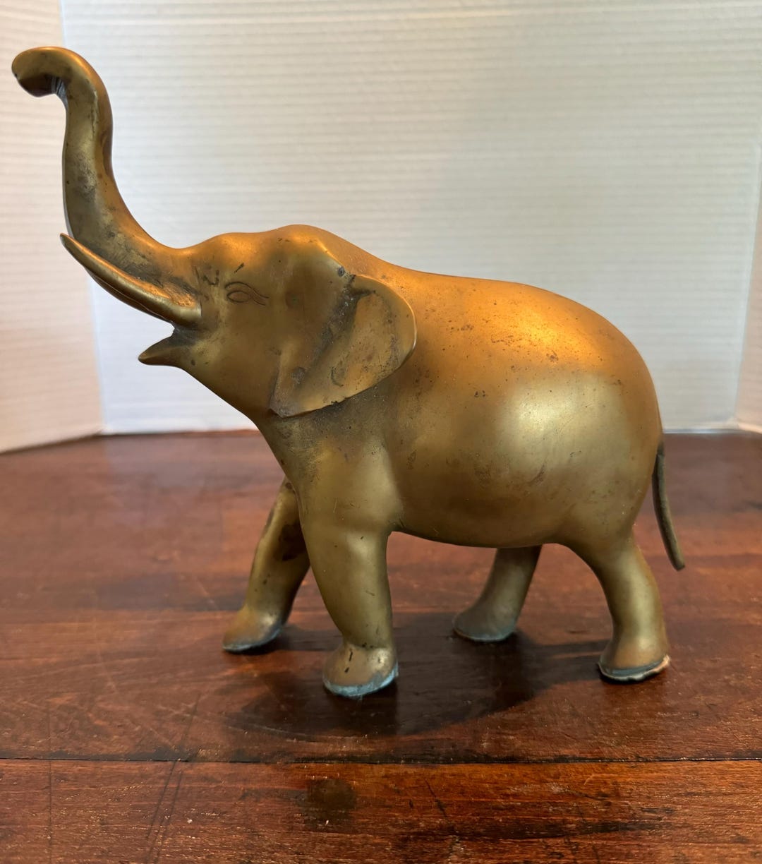 Extra Large Vintage Brass Elephant. 9 X 8 - Etsy