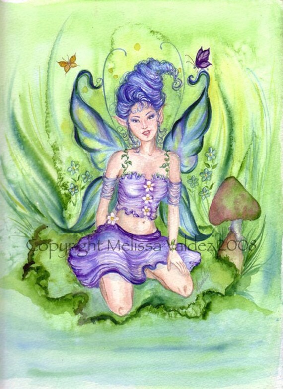 Blue Butterfly Girl | Etsy