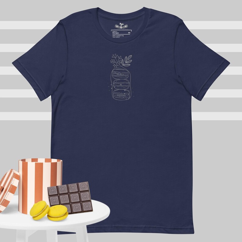 Macaron Lover “amateur De Macarons” Unisex Cotton T-shirt - Etsy