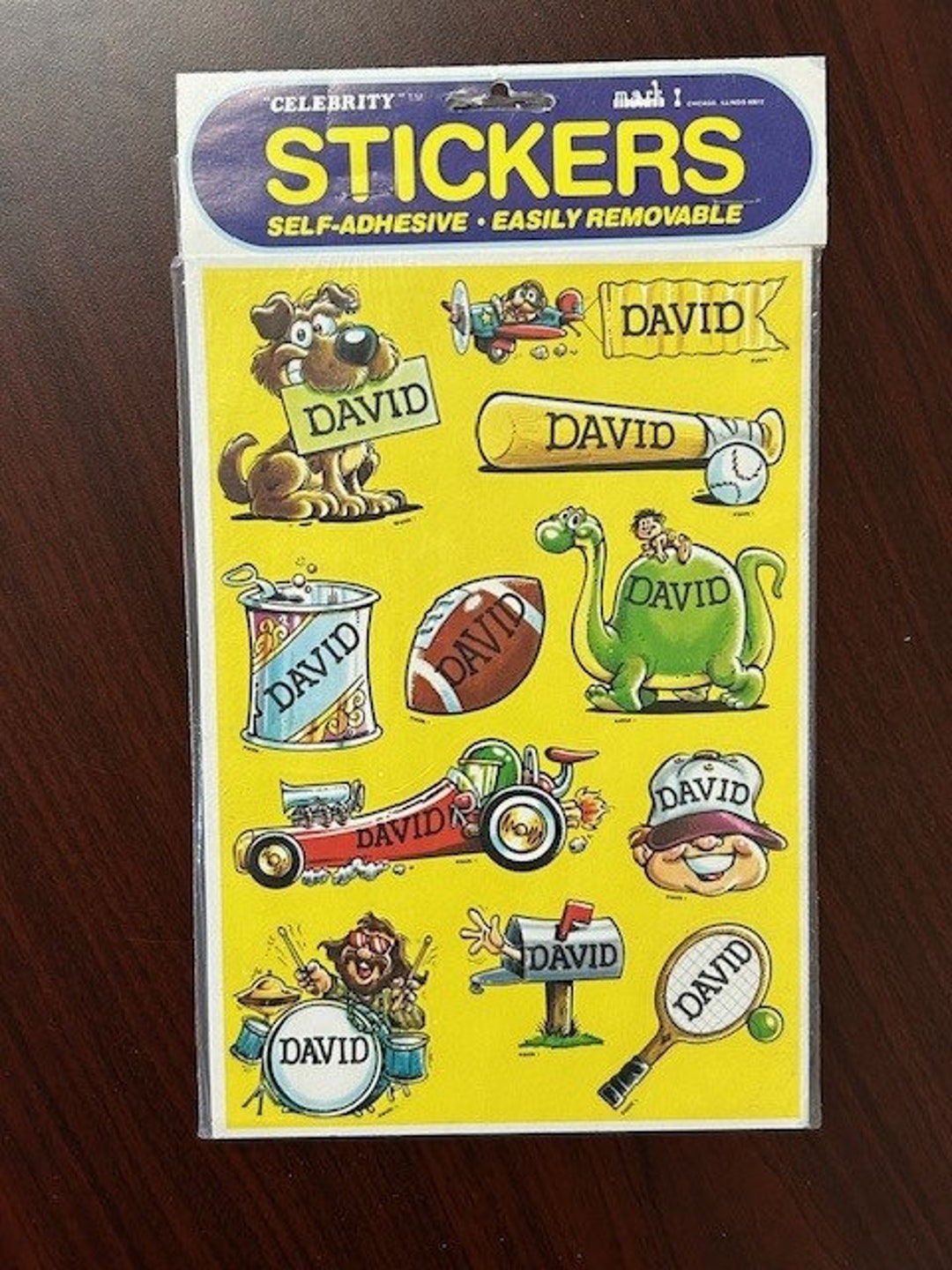 Mark 1, 1983 STICKERS DAVID - Etsy