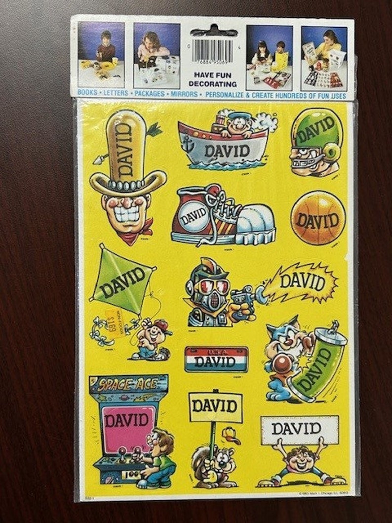 Mark 1, 1983 STICKERS DAVID - Etsy