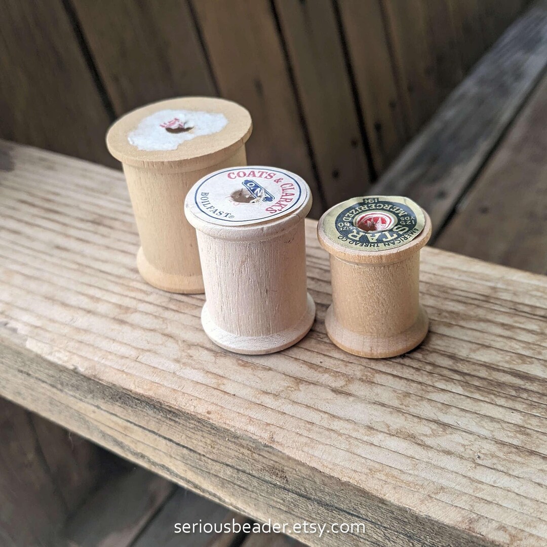 8, 10, 15 Vintage Wooden Sewing Spools, Choose Your Mix! - Etsy