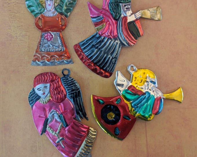 Vintage Mexican Tin ANGEL Christmas Tree Ornament (you Choose) - Etsy