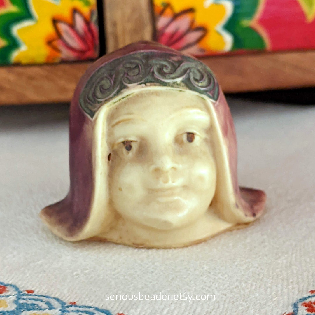 Antique Figural Tape Measure, Girl in Wimple, 1930s, Celluloid - Etsy
