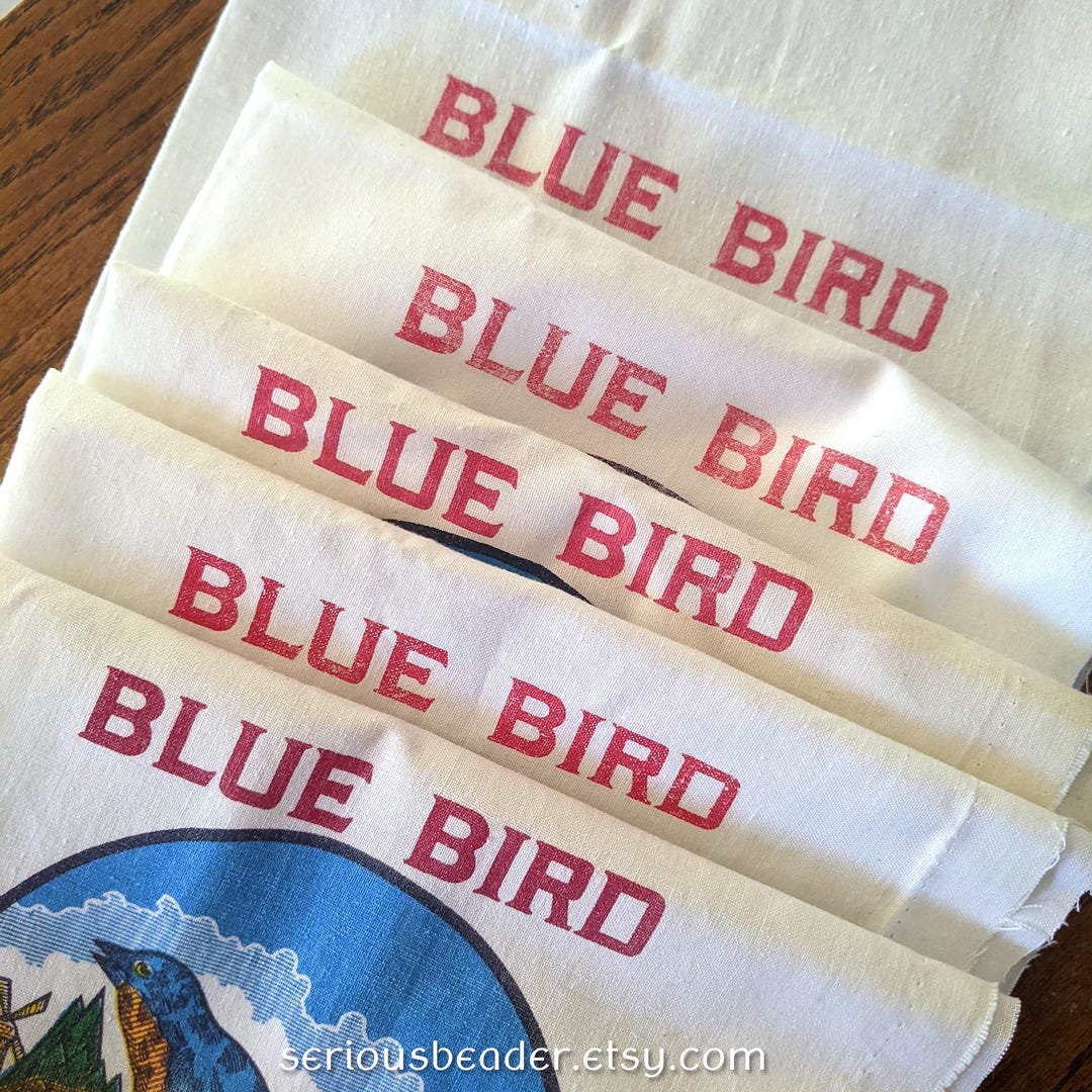 Genuine Blue Bird Flour Sack, 5 Lb, 100% Cotton, Already Cut Open - Etsy