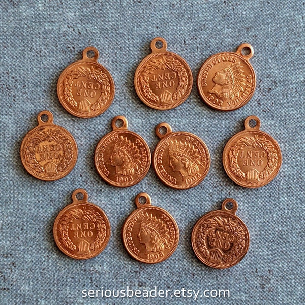 Penny Charm - Etsy