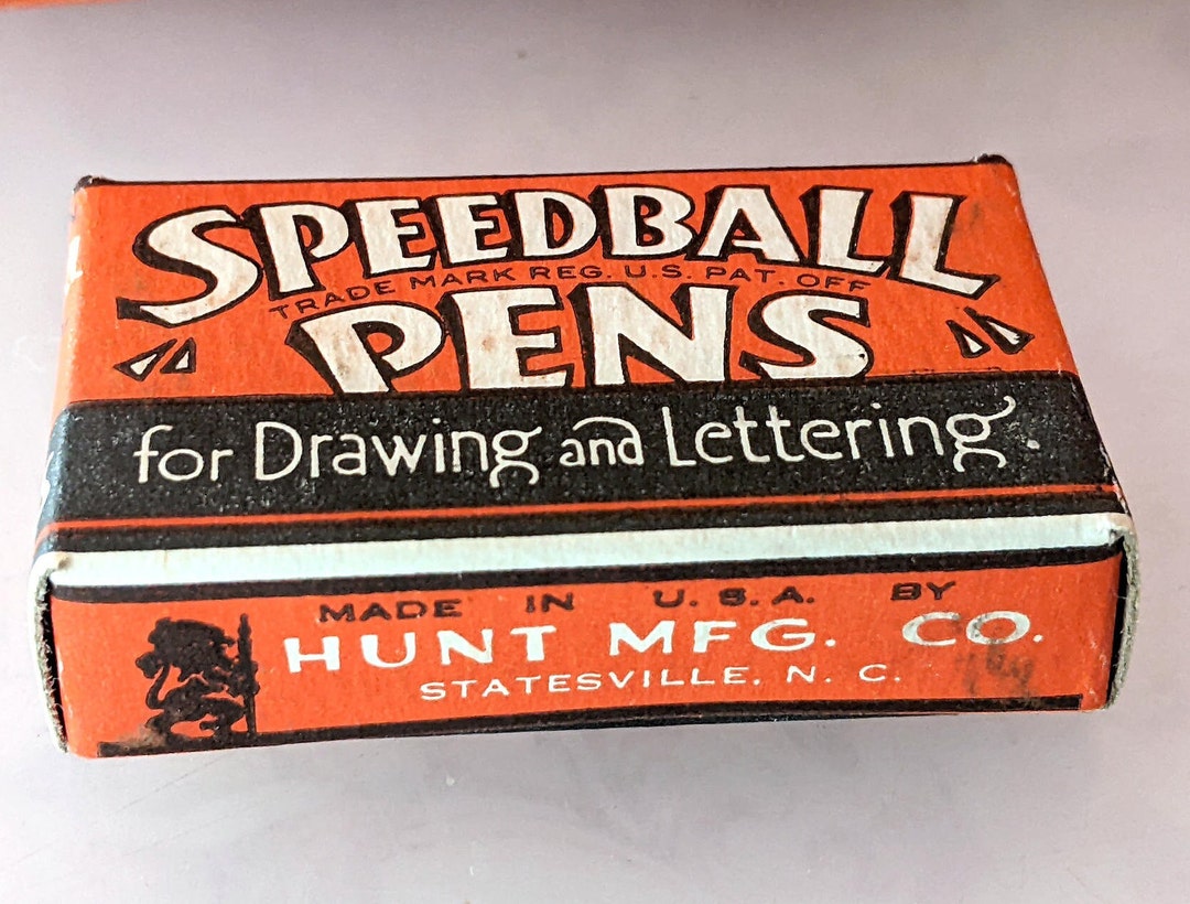 LAST ONE Vintage Speedball Pen Nibs, B-1, Box of 12, New Condition - Etsy