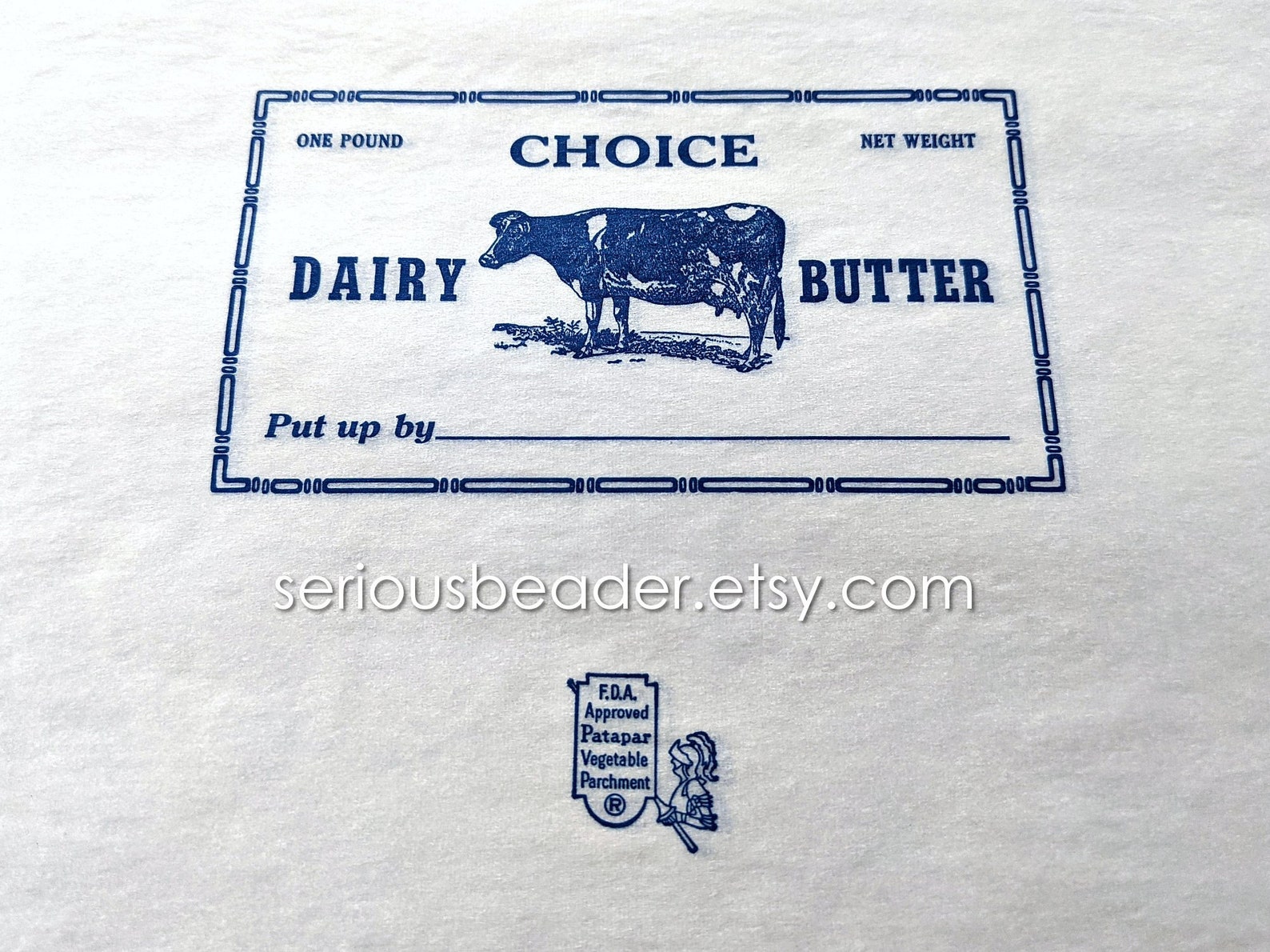 4 Vintage Butter Wrappers Vegetable Parchment Paper Sheets - Etsy