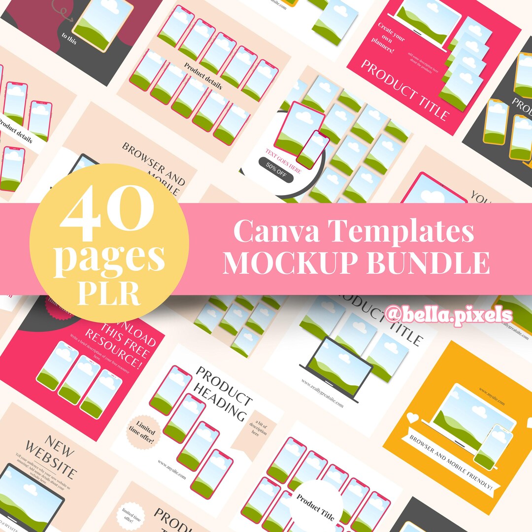 40 Editable Mockup Listing Templates for Digital Product Sellers ...
