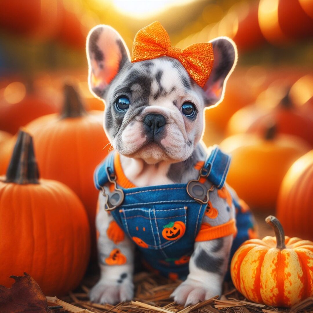 Fall Frenchie Digital Download - Etsy