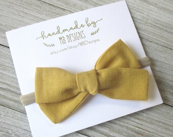 Mustard Yellow Bows | Etsy