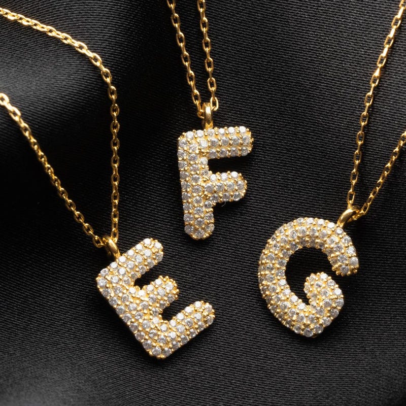 3d Letters With Zircon - Etsy