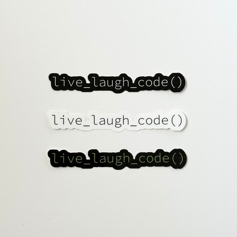 Python Code Stickers - Etsy
