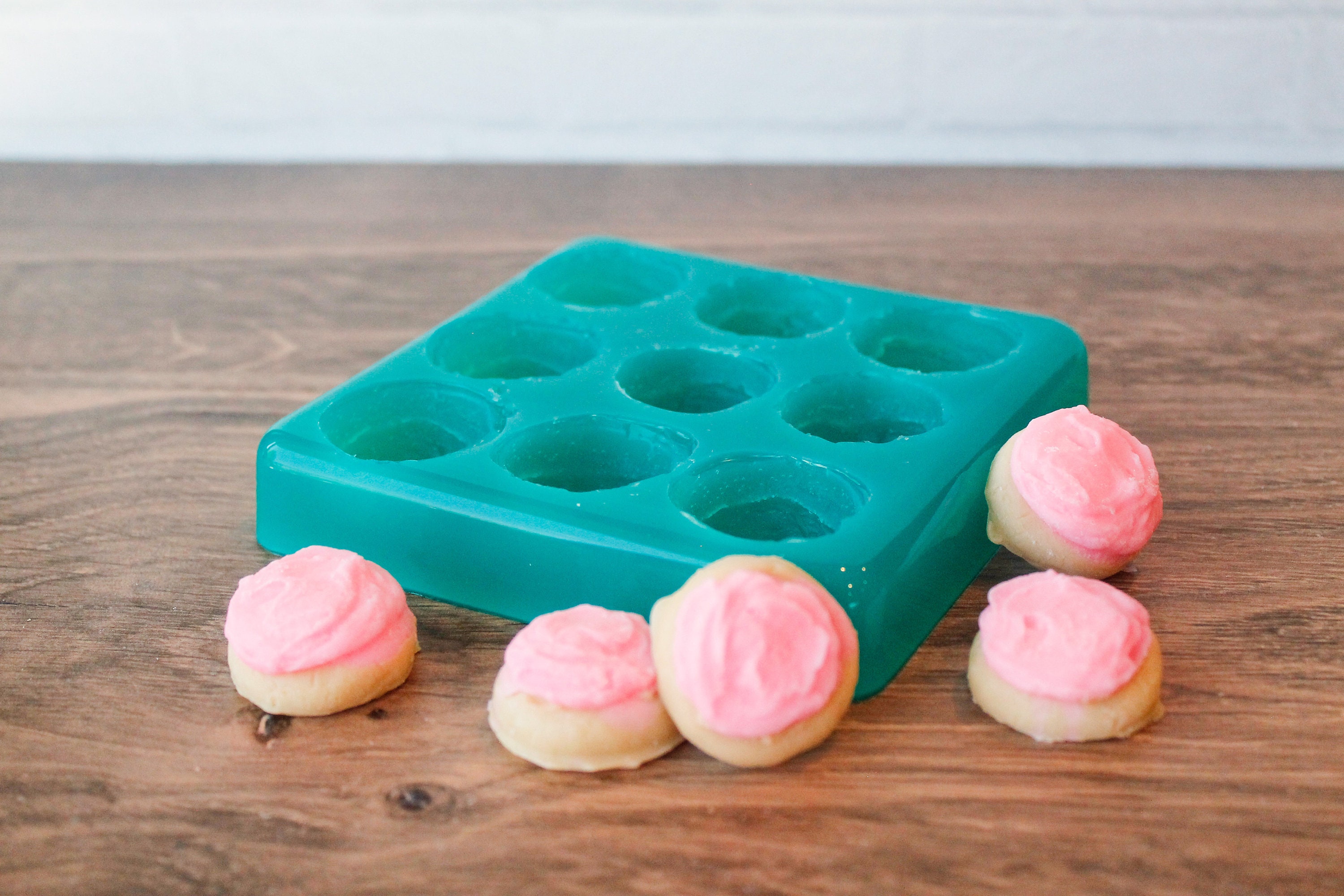 Mini Frosted Sugar Cookie Silicone Mold | Silicone Wax Melt Molds ...