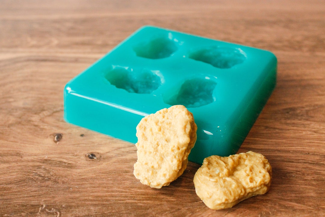 Chicken Nuggets Silicone Mold | Silicone Wax Melt Molds | Silicone Soap ...