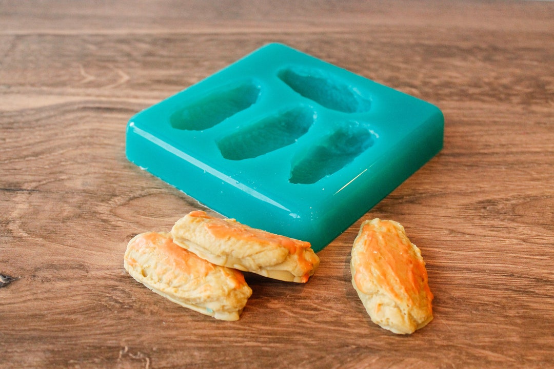 Chicken Wing (flat) Silicone Mold | Silicone Wax Melt Molds | Silicone ...