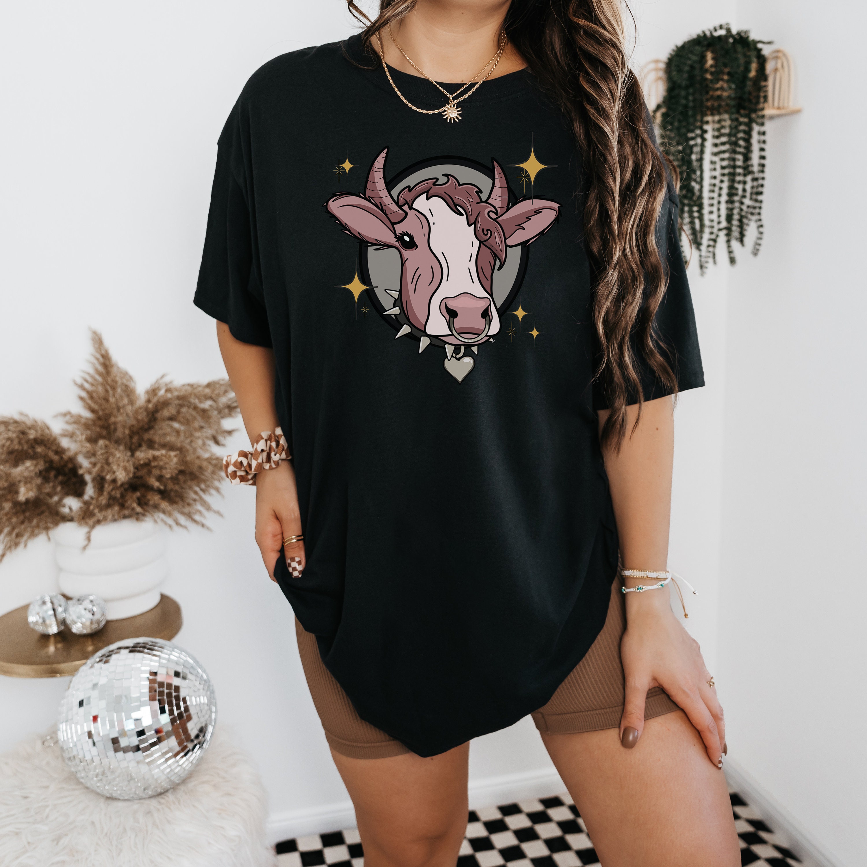 Cow, Emo, Punk Rock, Country Girl, Tattoo, T-shirt, Gift, Tattoo Lover ...