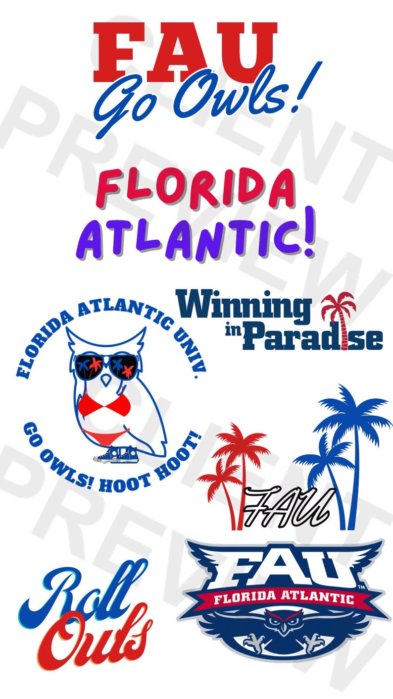 Florida Atlantic Design Pack PNG, JPG, SVG - Etsy