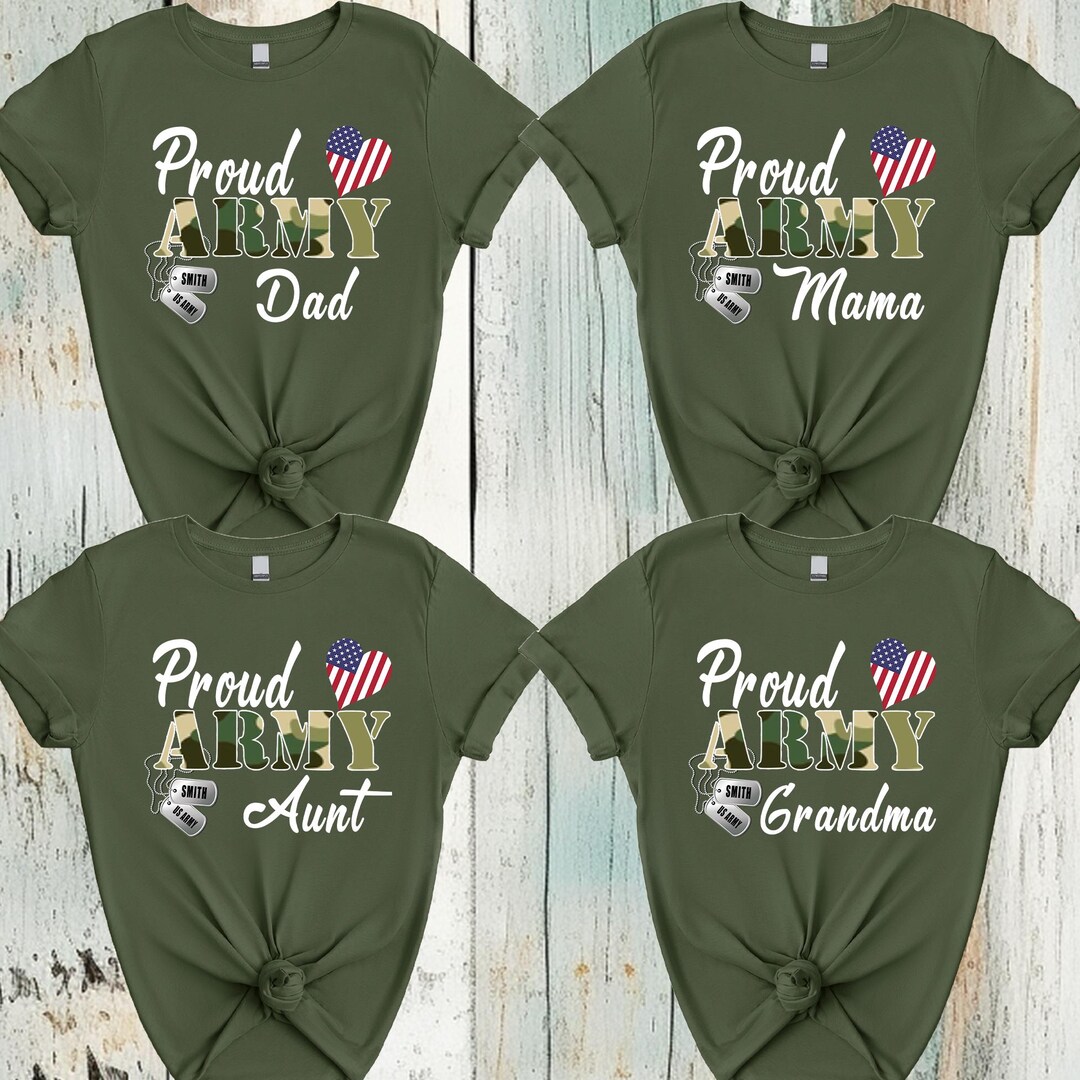 Custom Proud Army Family Shirts, United States Army Graduation Tees ...