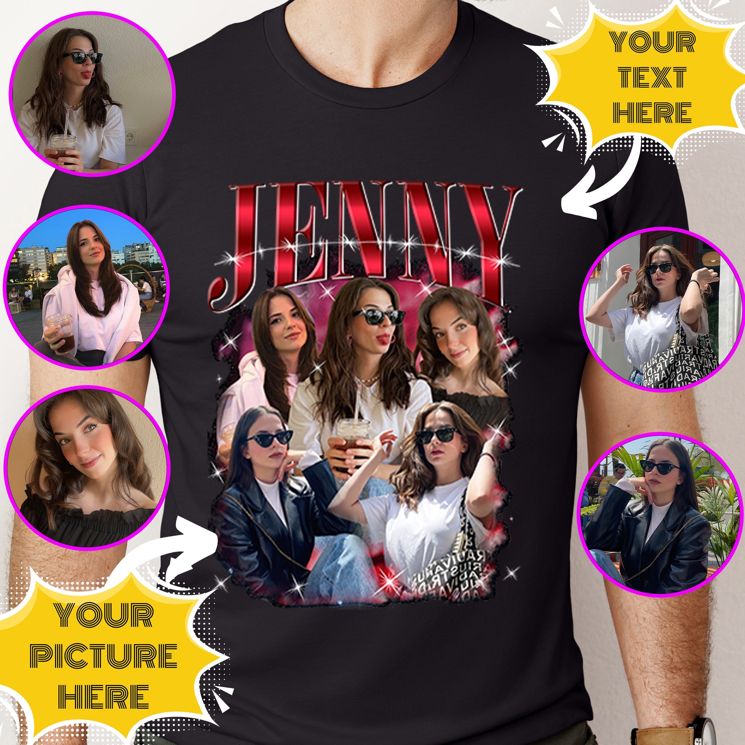 Custom Bootleg Rap Tee, Custom Photo Shirt, Custom Photo Vintage ...