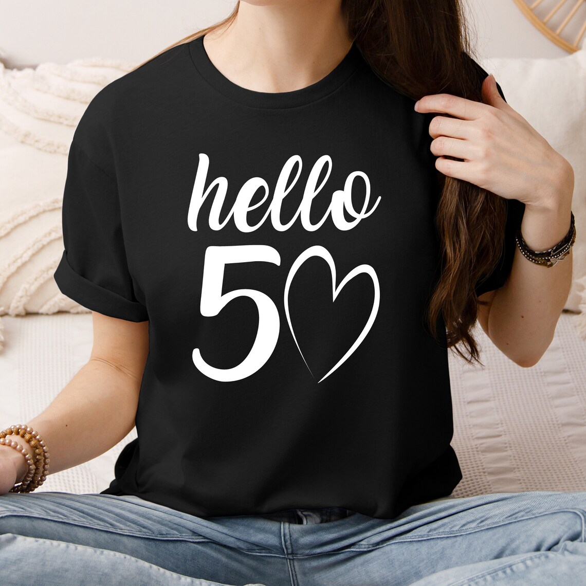 Hello 50 Birthday Shirt 50th Birthday Tee 50th Birthday Gift 50th ...