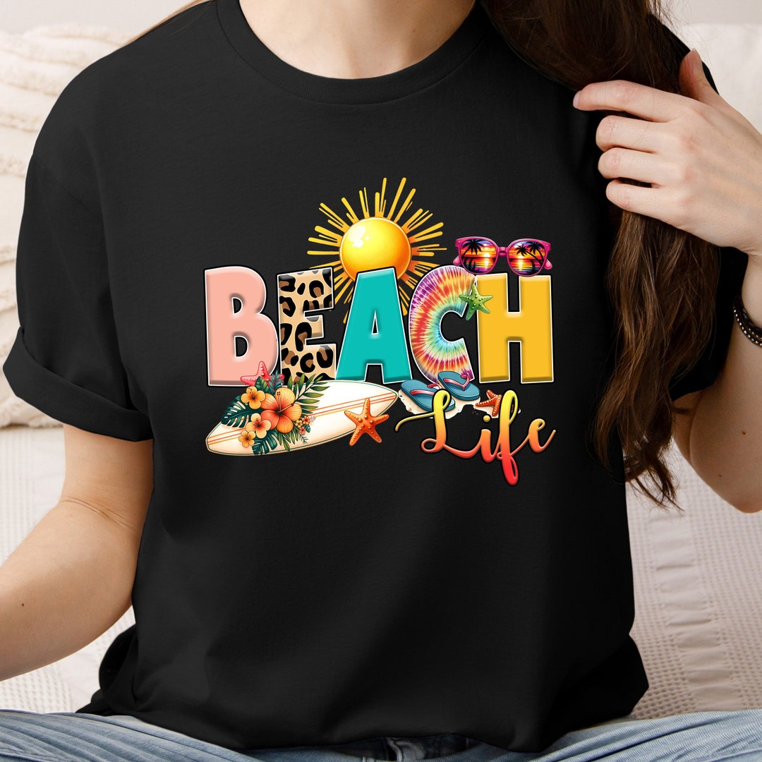 Beach Life Shirt, Beach Bachelorette Tee, Beach T-shirts, Beach T Shirt ...