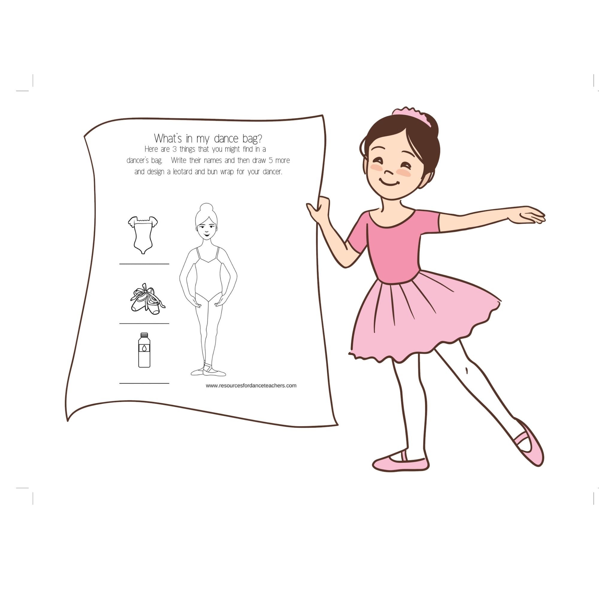 Ballet- Activity - Games - Digital - Download -maze - Coioring Page ...