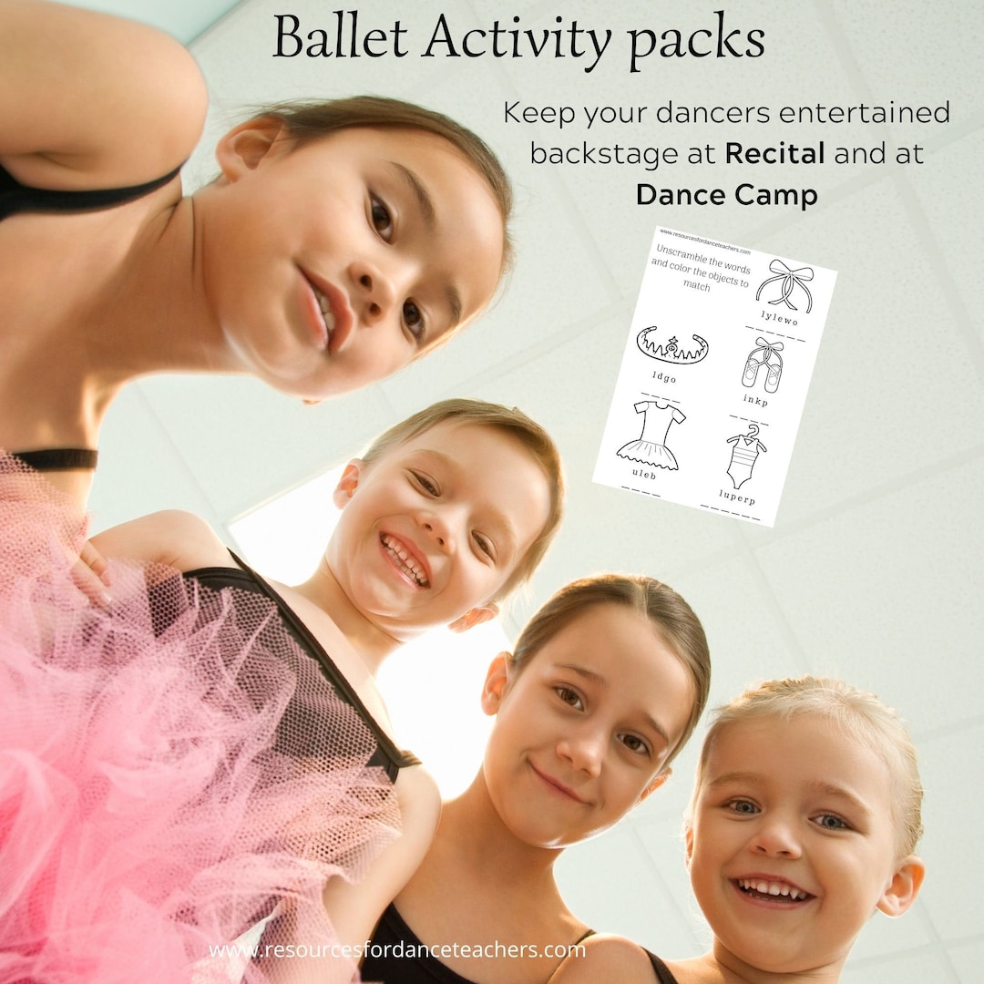 Ballet- Activity - Games - Digital - Download -maze - Coioring Page ...