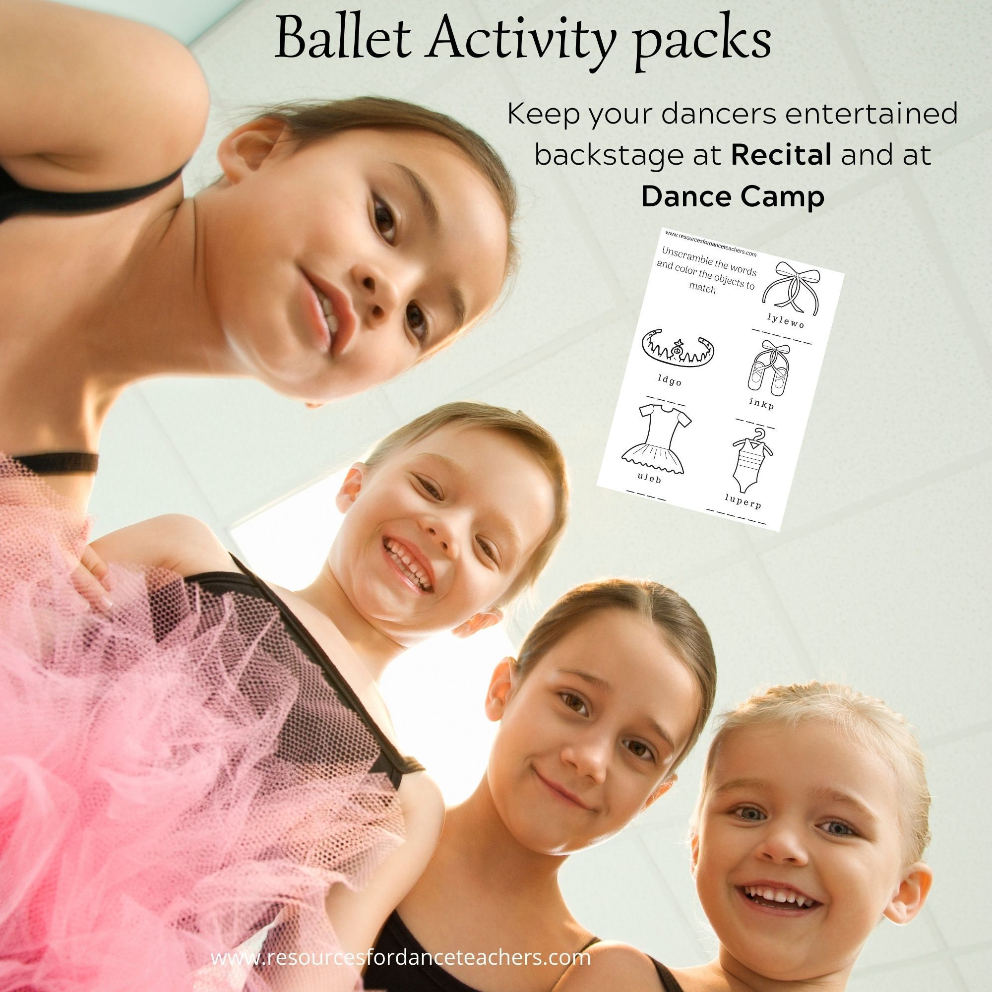 Ballet- Activity - Games - Digital - Download -maze - Coioring Page ...