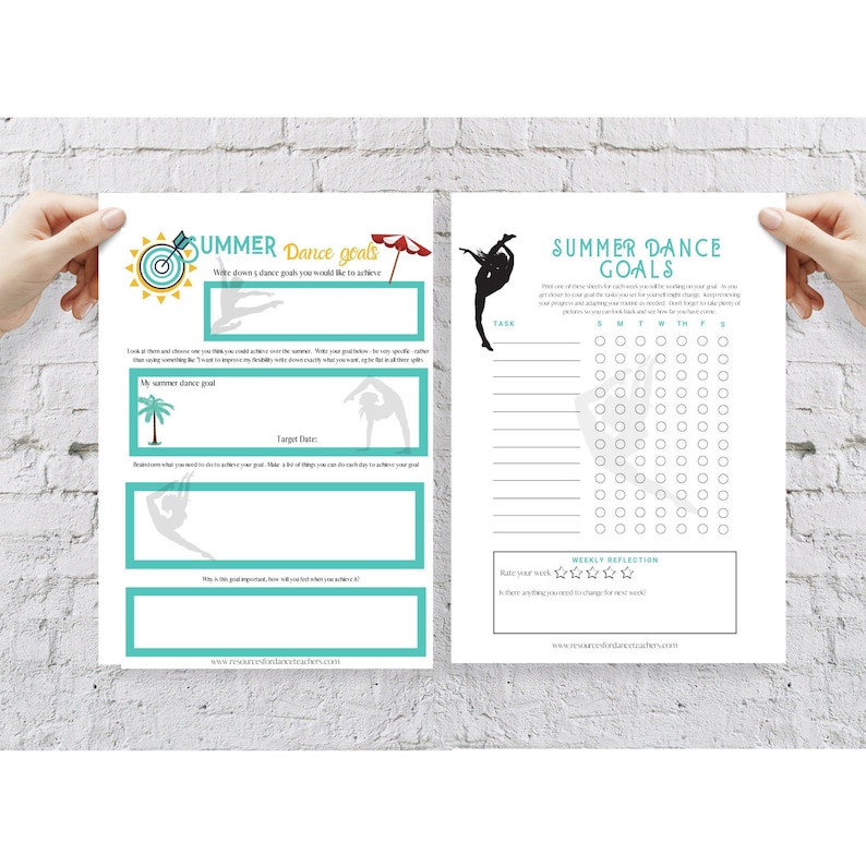 PRINTABLE GOAL PLANNER - Daily Goal Planner - Digital Downloadable ...