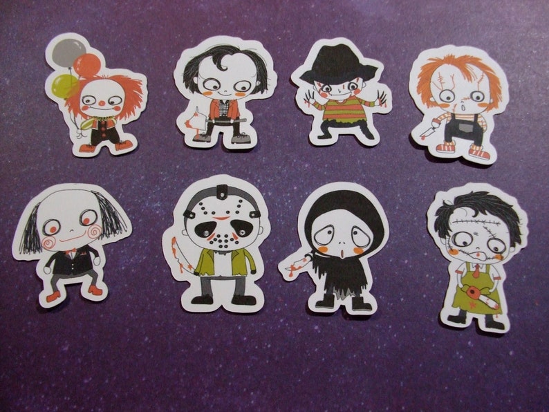 Sugar Blocks Sticker Flakes Horror Cuties - Etsy