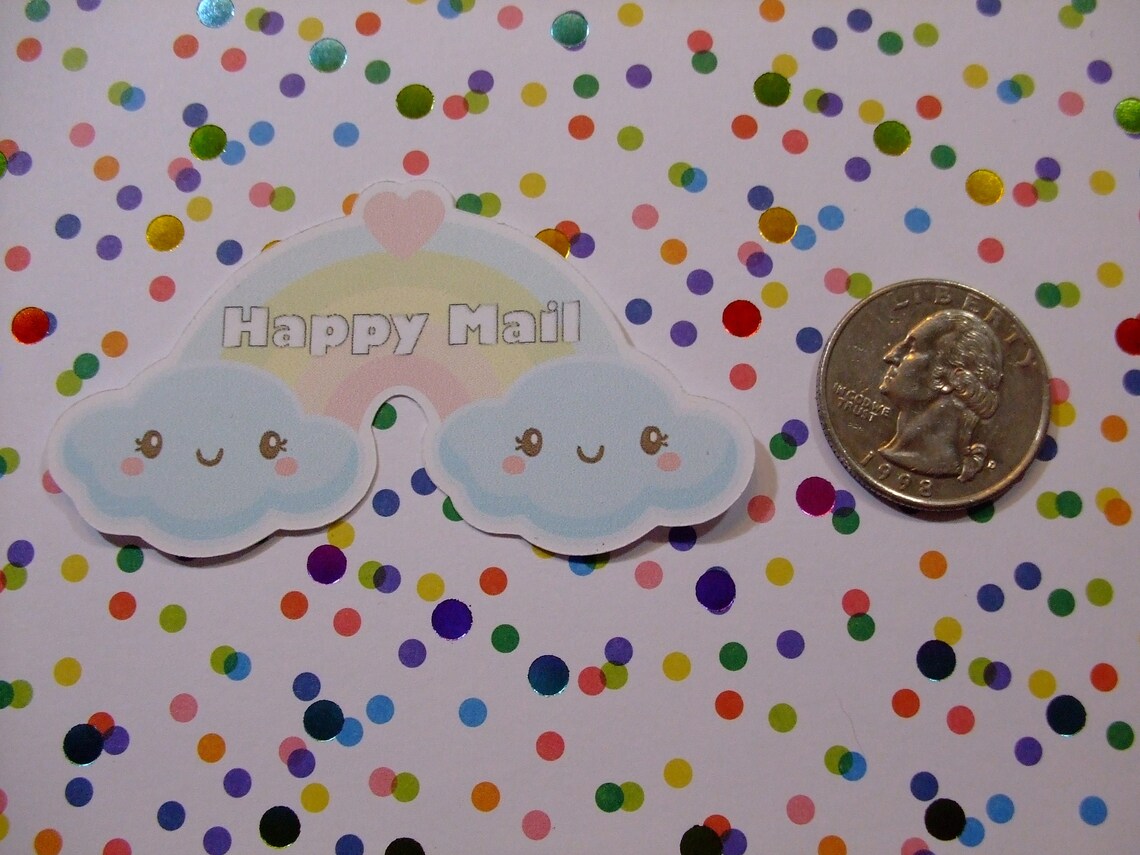 Sugar Blocks Sticker Flakes Pastel Happy Mail Rainbow - Etsy