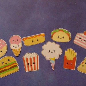 Sugar Blocks Sticker Flakes - Kawaii Junk Food - Etsy