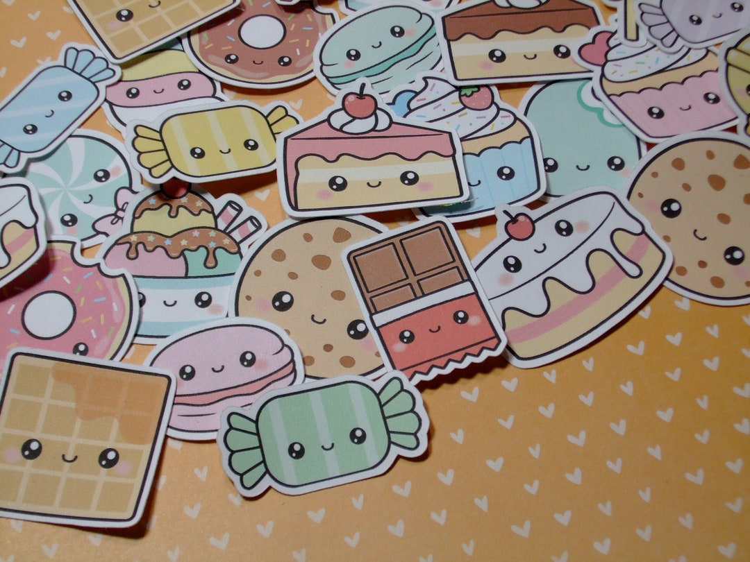 Sugar Blocks Sticker Flakes - Kawaii Candy + Sweets - Etsy