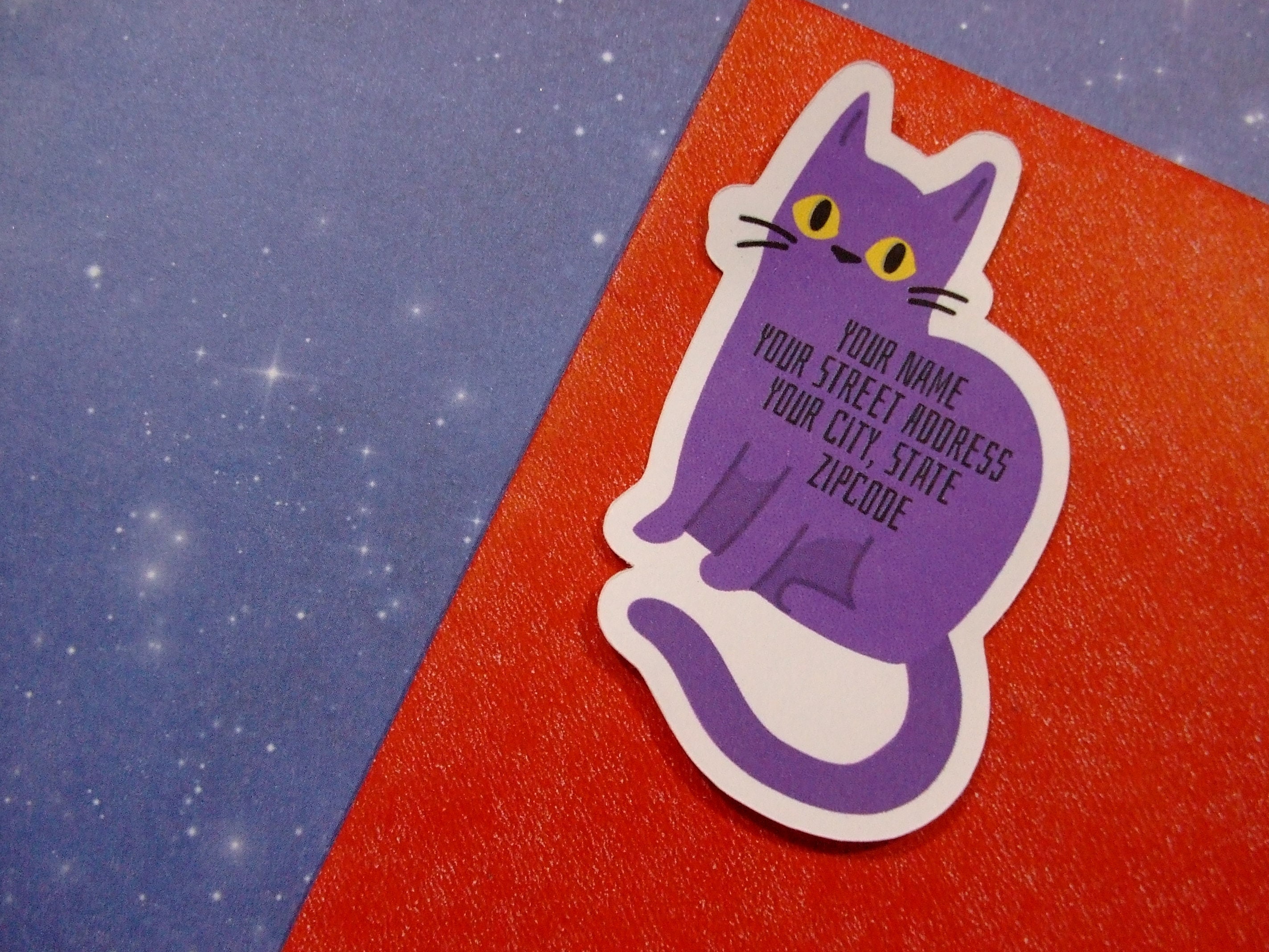 Purple Cat Logo With Name