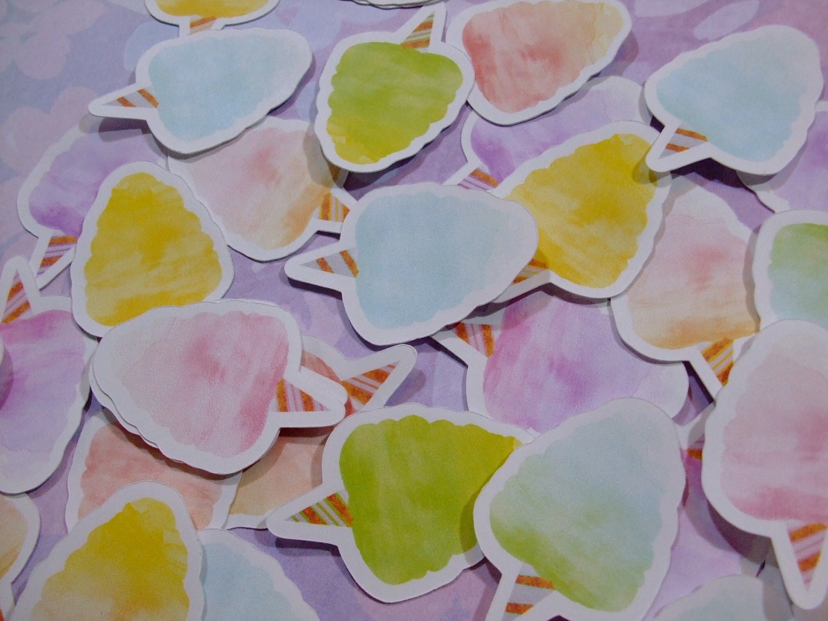 Sugar Blocks Sticker Flakes Algodón de azúcar | Etsy