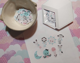 Sugar Blocks Sticker Flakes Horror Cuties | Etsy