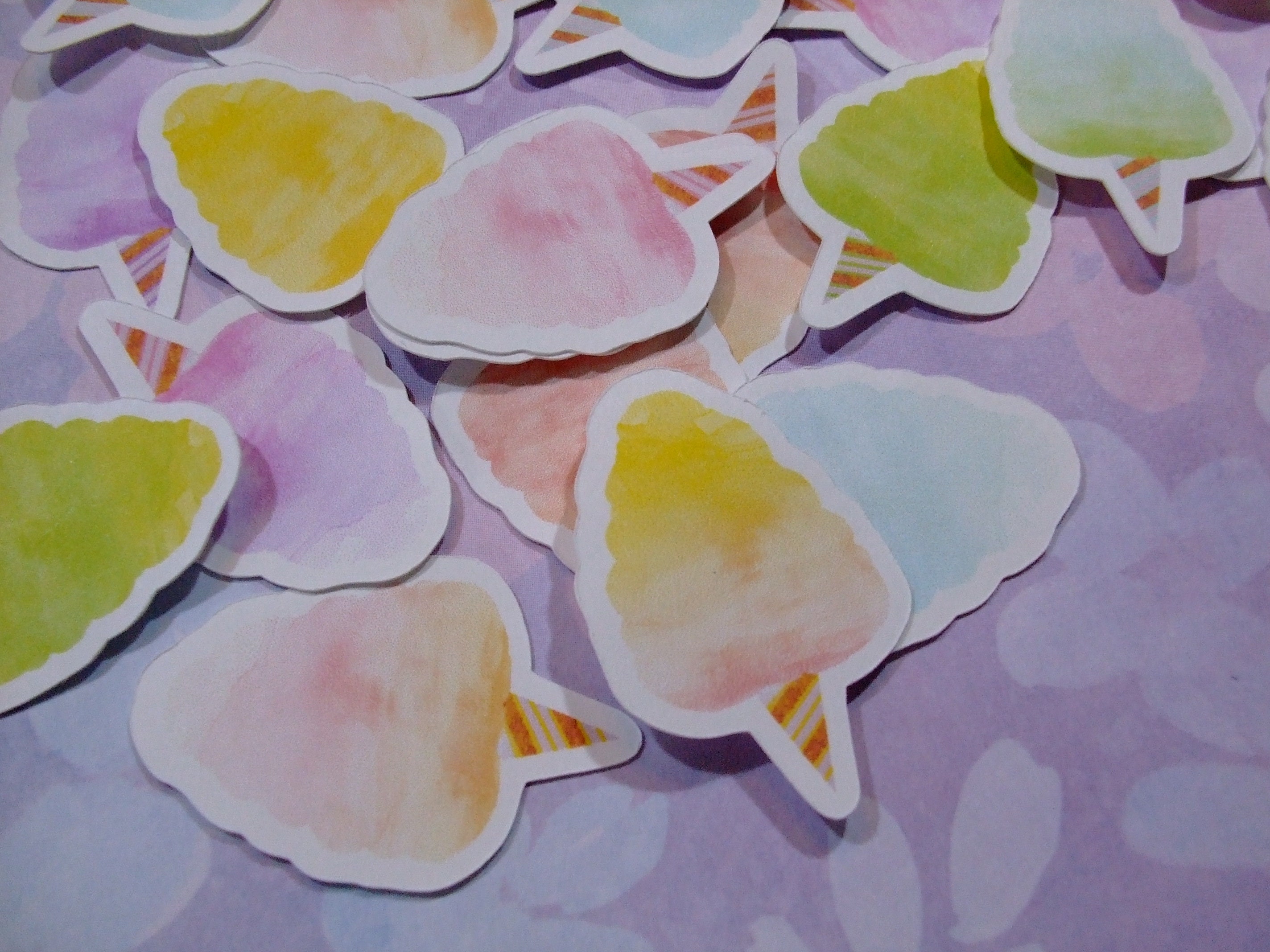 Sugar Blocks Sticker Flakes Algodón de azúcar | Etsy