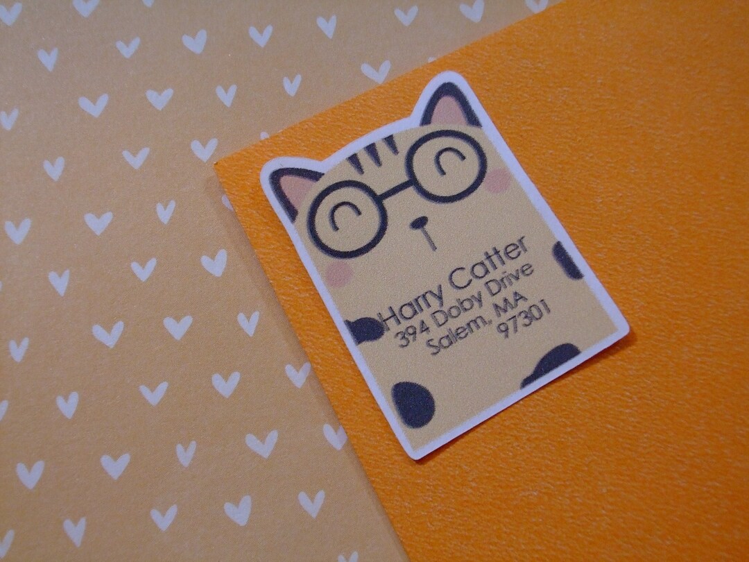 Custom Address Labels - Harry Catter {set of 25} - Letter Writing ...