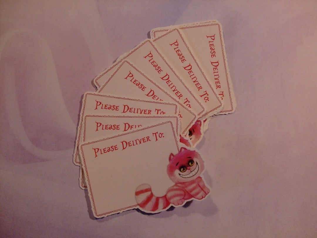 Sugar Blocks Labels - Fluffy Cheshire - Please Deliver to Label - PDT ...