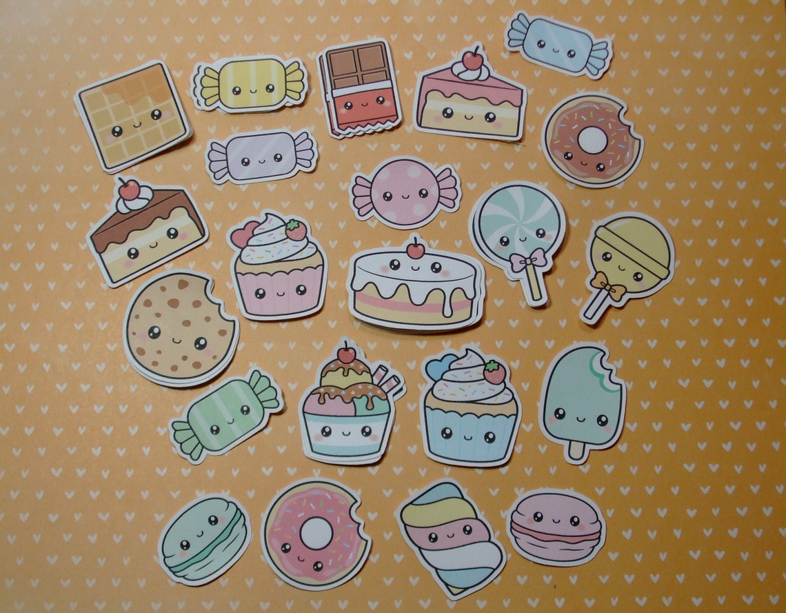 Sugar Blocks Sticker Flakes Kawaii Candy Sweets | Etsy
