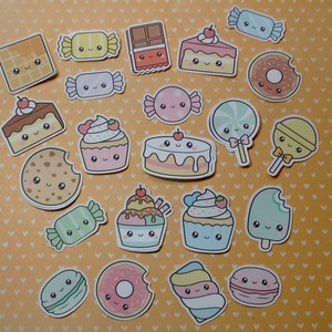 Sugar Blocks Sticker Flakes - Kawaii Candy + Sweets - Etsy