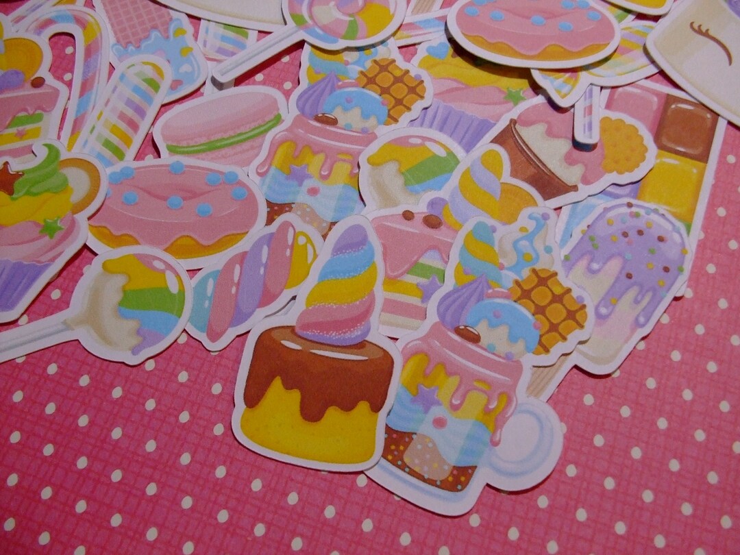 Sugar Blocks Sticker Flakes - Rainbow Sweets - Etsy
