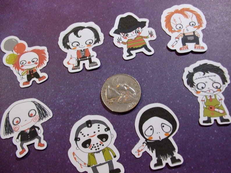 Sugar Blocks Sticker Flakes Horror Cuties - Etsy