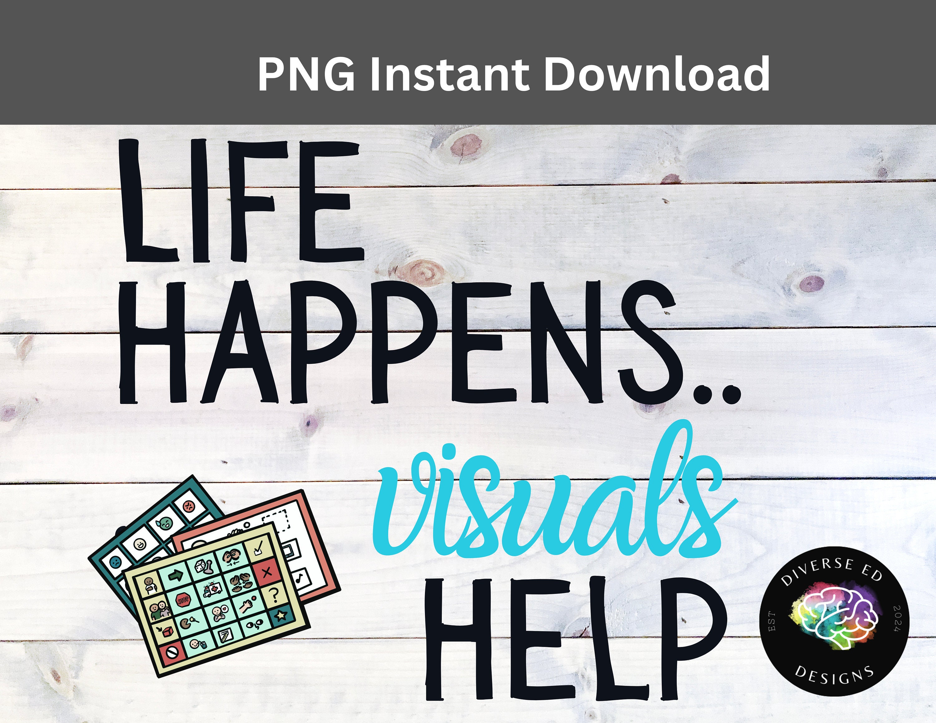 Life Happens, Visuals Help PNG, Digital Download, T-shirt, Special ...